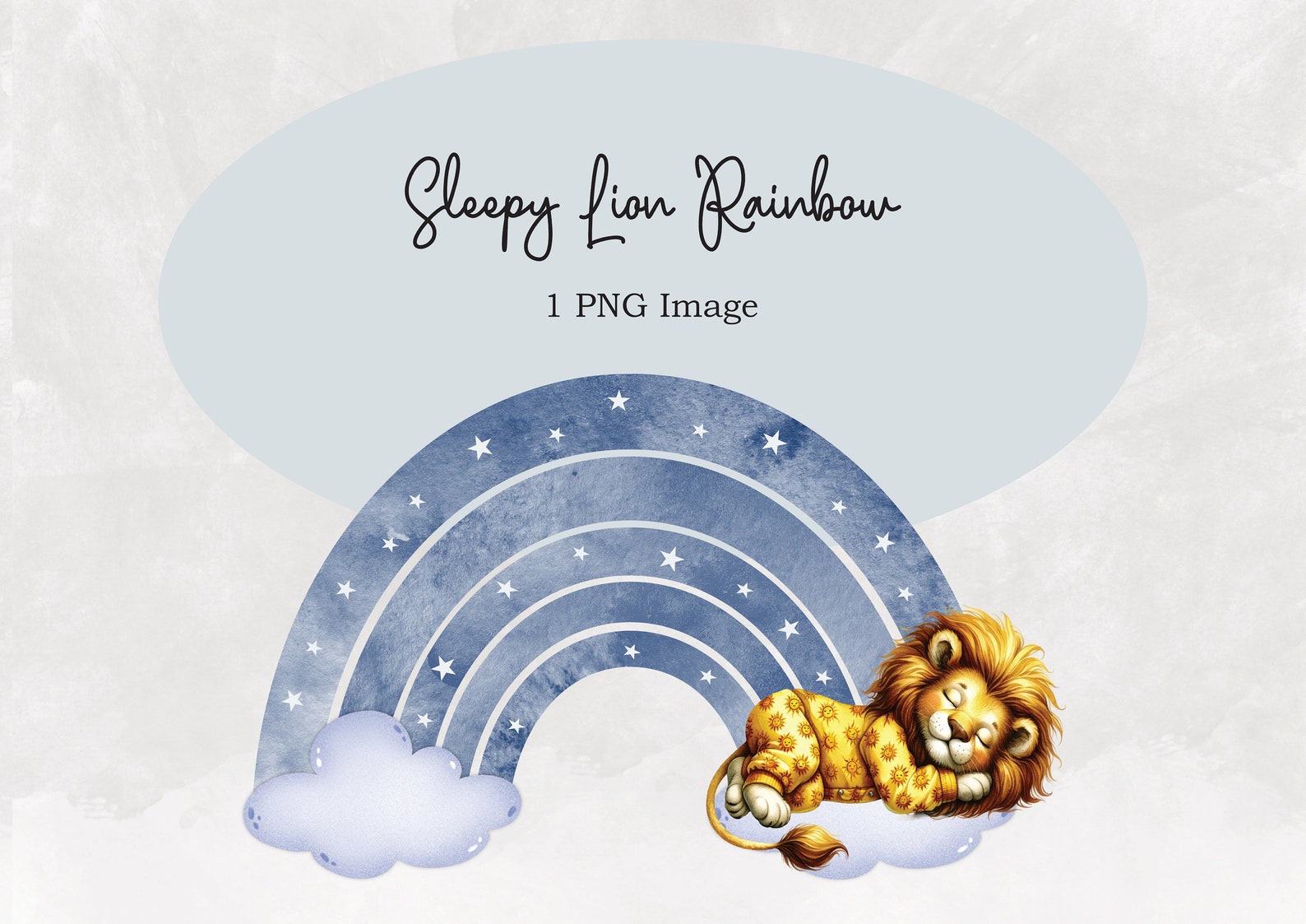 Sleepy Lion Rainbow PNG, Transparent Background PNG, Rainbow PNG, Lion ...
