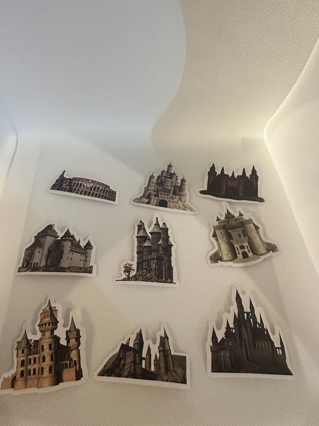 Set of Castle and Structure Stickers - Etsy