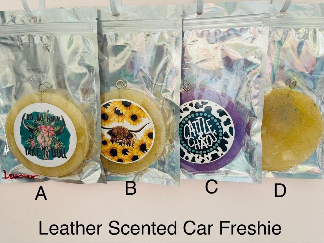 Leather Scented Car Freshie - Etsy
