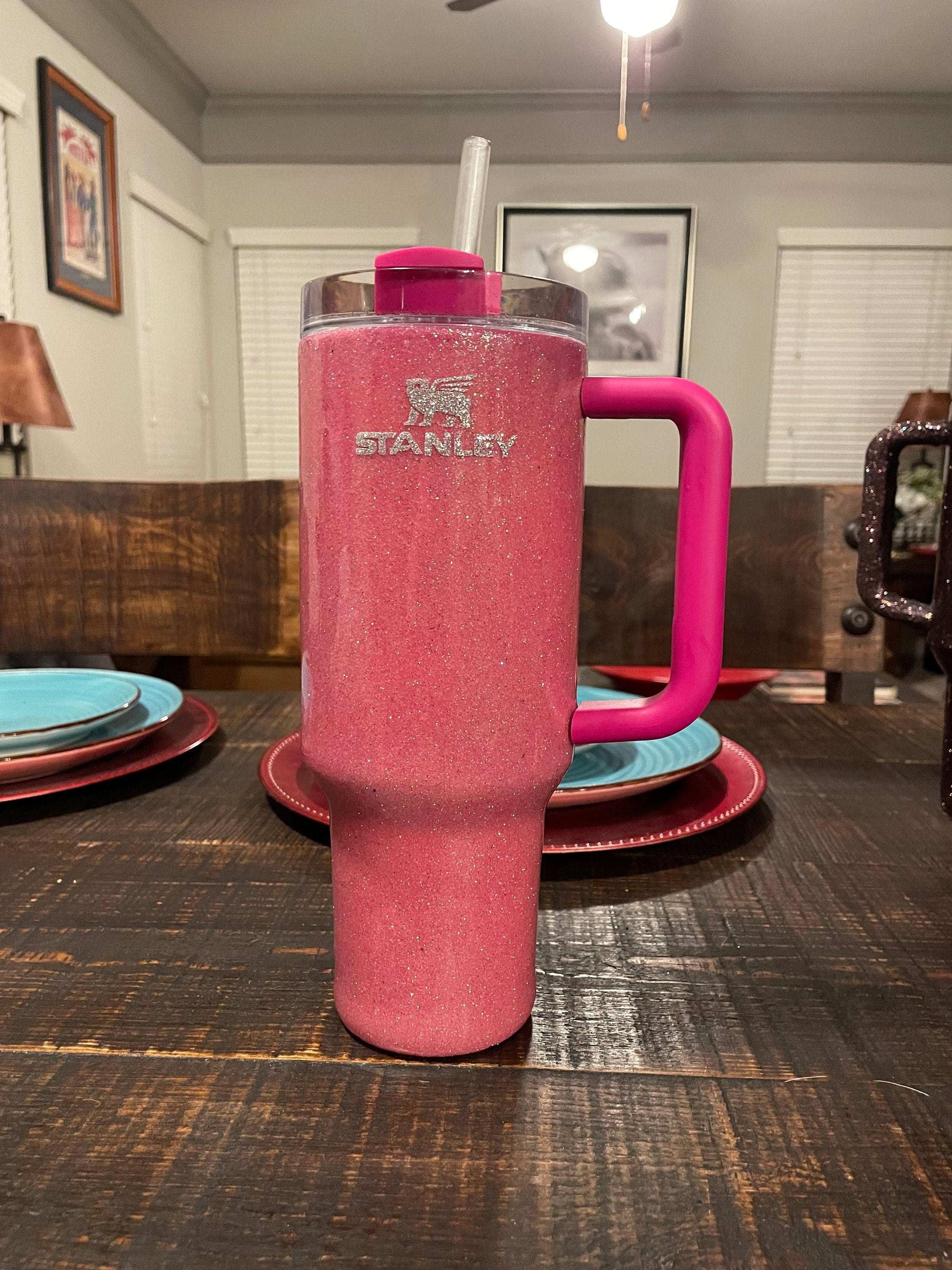 Pink Bling Stanley Cup | Authentic 40 Oz Stanley Quencher - Etsy