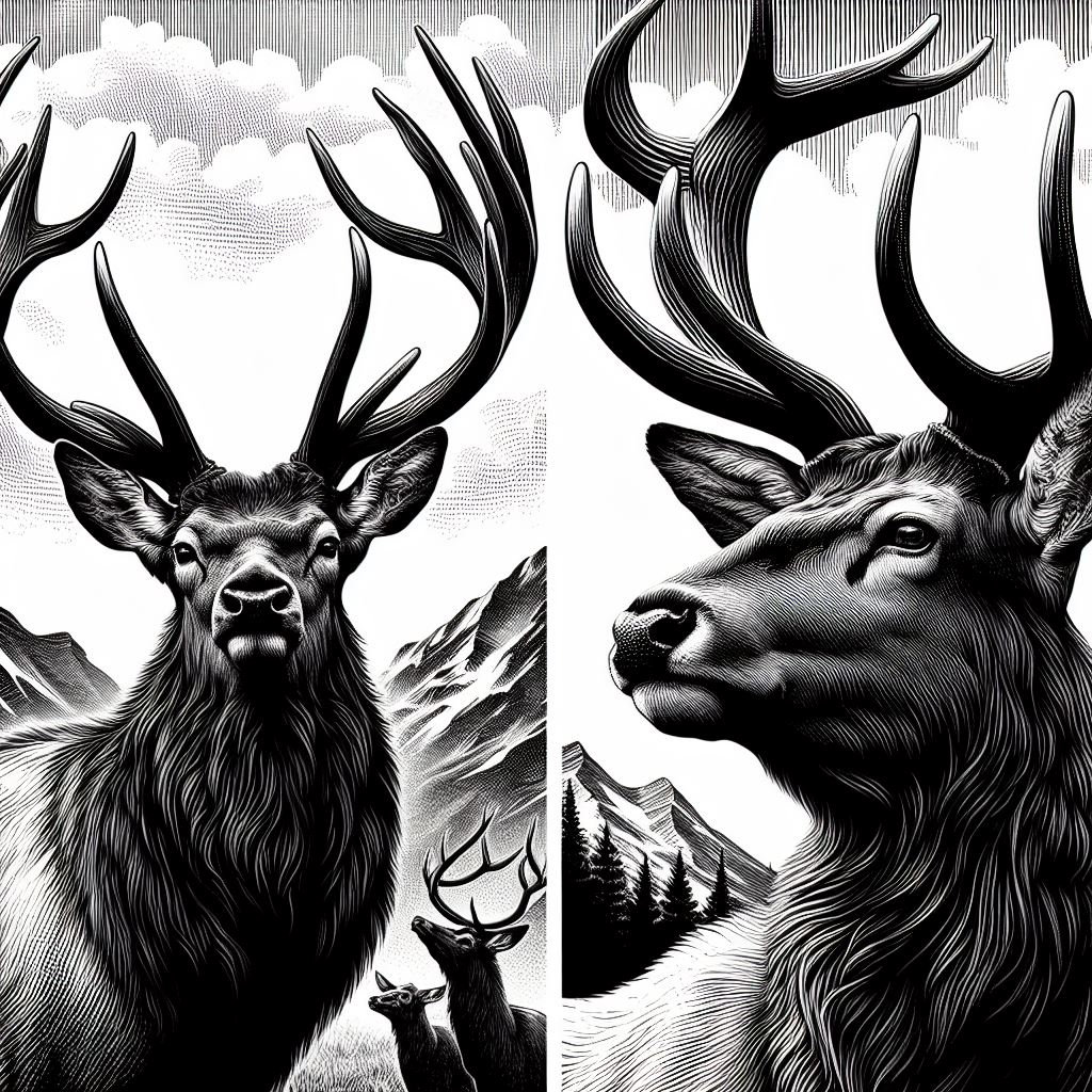 Elk Engraving Images - Etsy
