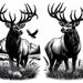 Elk Engraving Images - Etsy