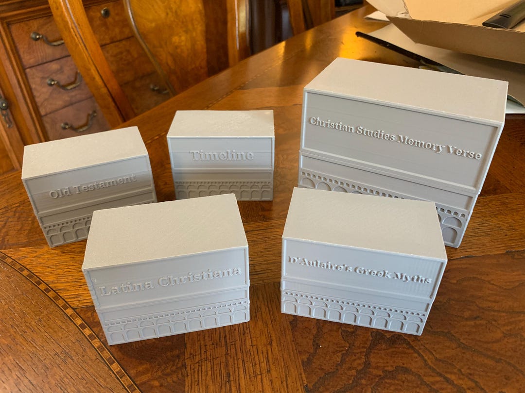 Small Box 2x Capacity - Memoria Press Card Boxes - Etsy