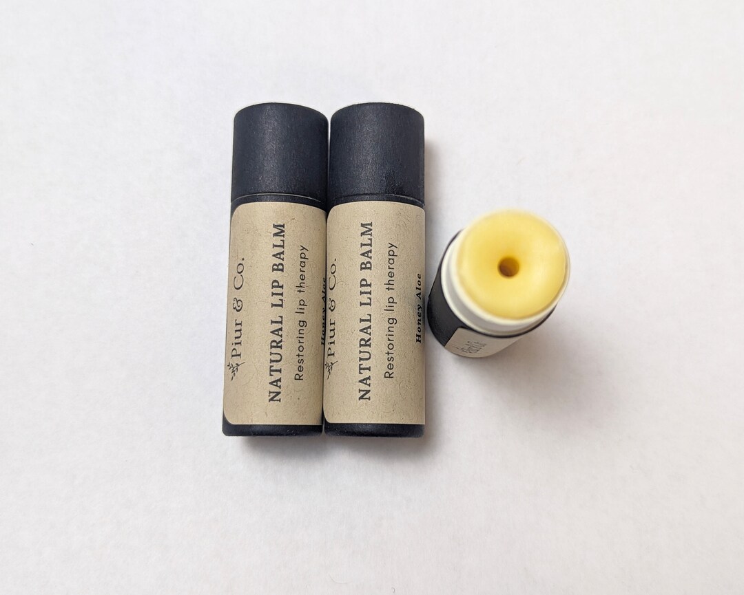 Natural Lip Balm With Aloe 2-pk - Etsy