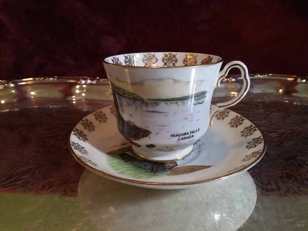 Collingwood Niagara Falls Teacup & Saucer - Etsy
