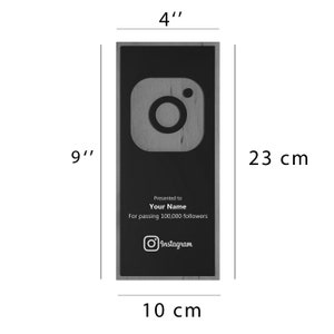Instagram Award Plaque Made From Acrylic Glass and Spruce Wood - Etsy