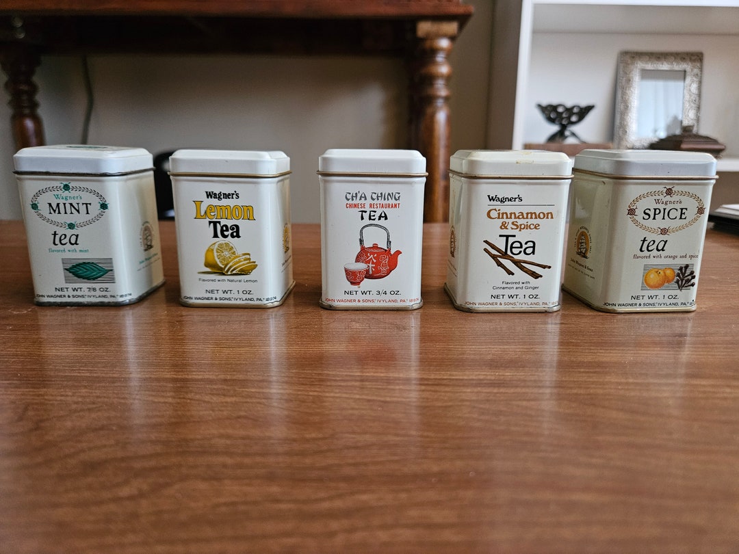 Vintage John Wagner and Sons 5oz Tea Tin Collectibles lot of 5 - Etsy