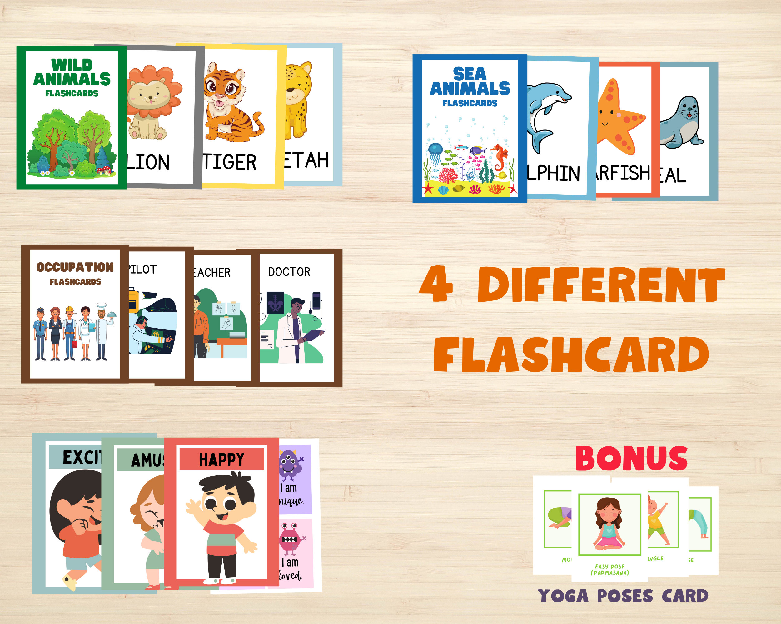 Autism/adhd Friendly Printable Flashcard Bundle - Printable Worksheet ...