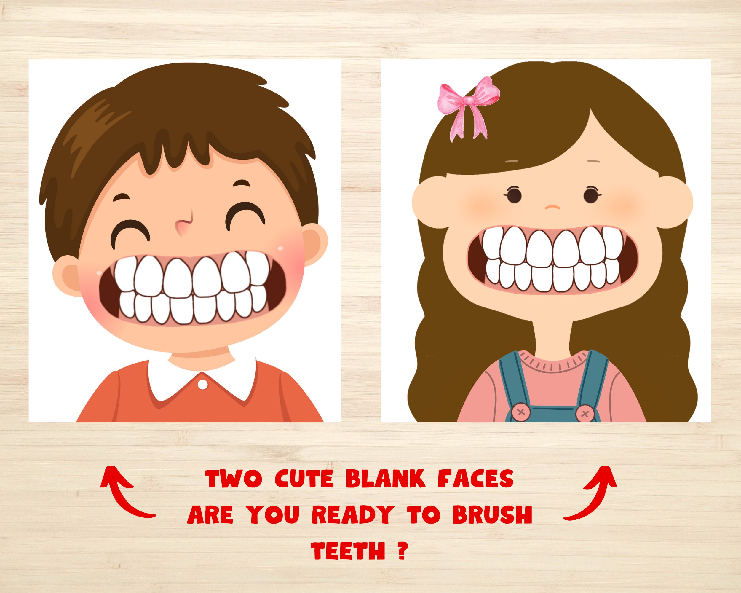 Kids' Teeth Brushing Practice: Craft Game & Tracker Chart for ...