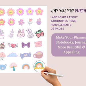 Ultimate Digital Sticker for Goodnotes - Cute Stickey Notes, Trendy ...
