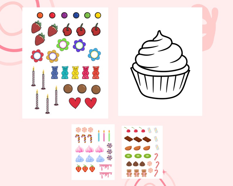 Printable Birthday Cake Craft Template Build a Cake Decoration for Kids ...