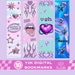 Y2K Digital Grunge Bookmarks, Printable Pink 2000z Y2K Bookmarks for ...