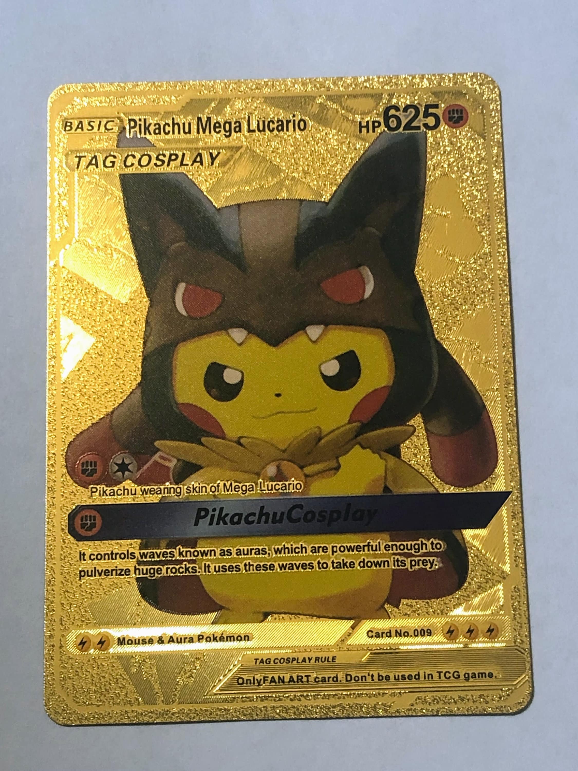 Pikachu Cosplay Gold Foil Pokemon Cards - Etsy