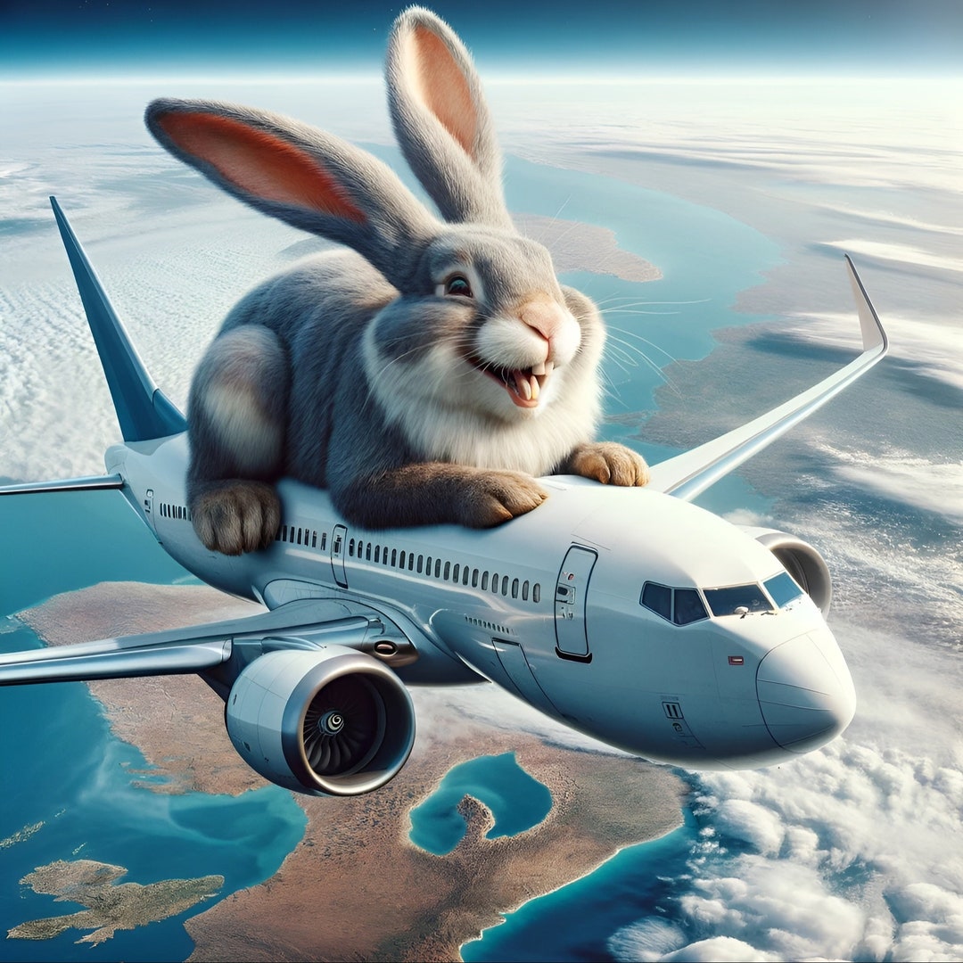 Heights of Joy: the Giant Rabbit and Its Airplane - Etsy