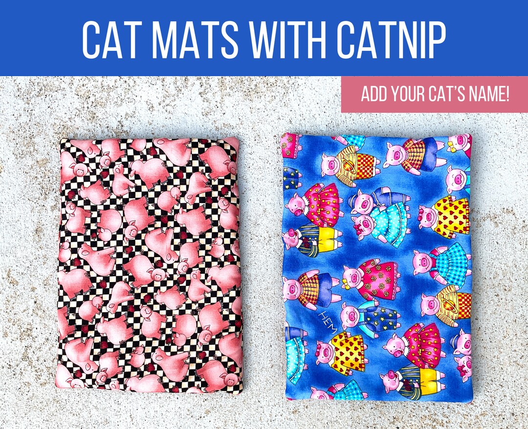 Catnip Mat Handmade Eco Friendly Cat Mat With Customization Add Your ...