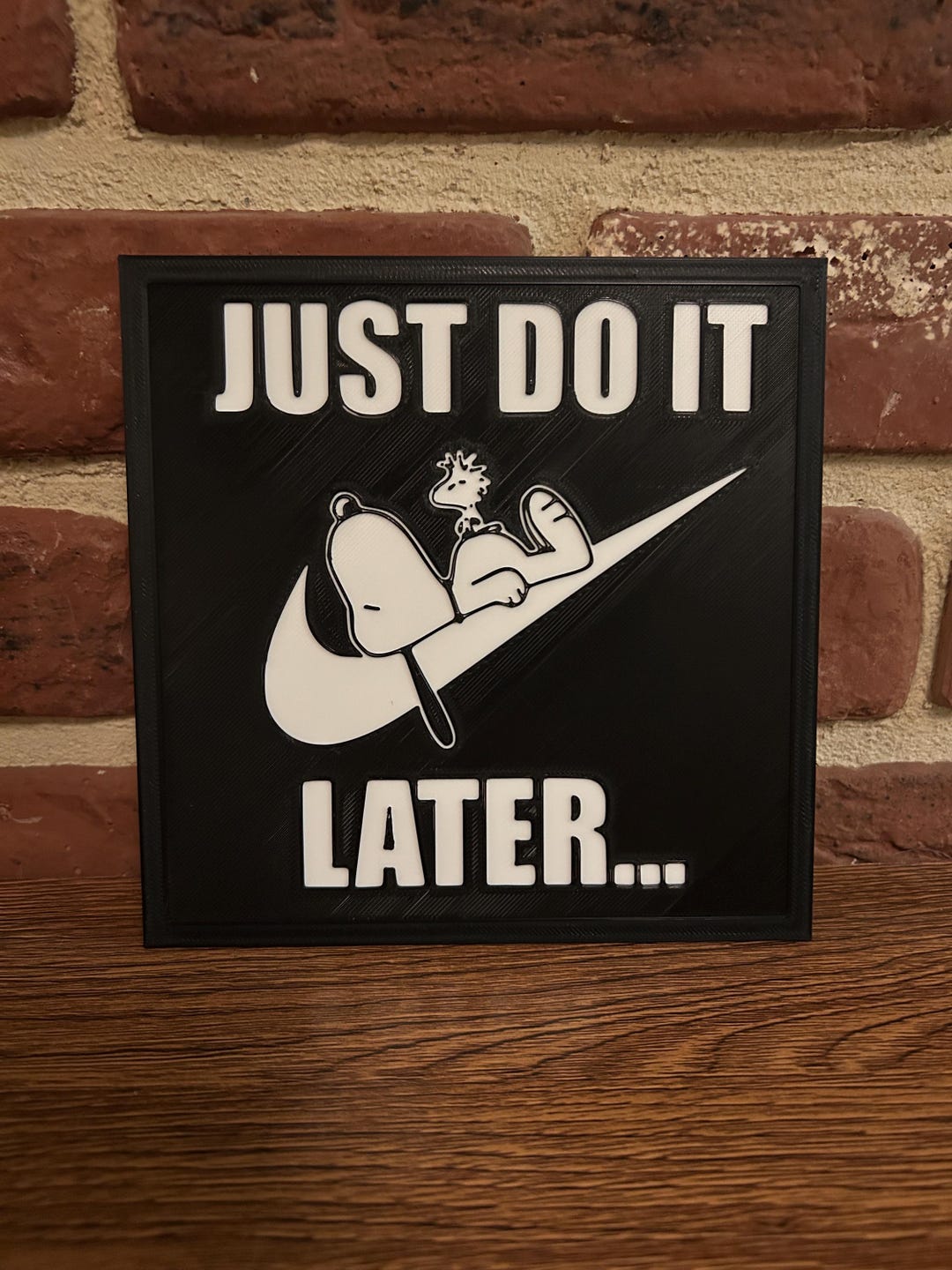 Snoopy “just Do It Later” Display - Etsy