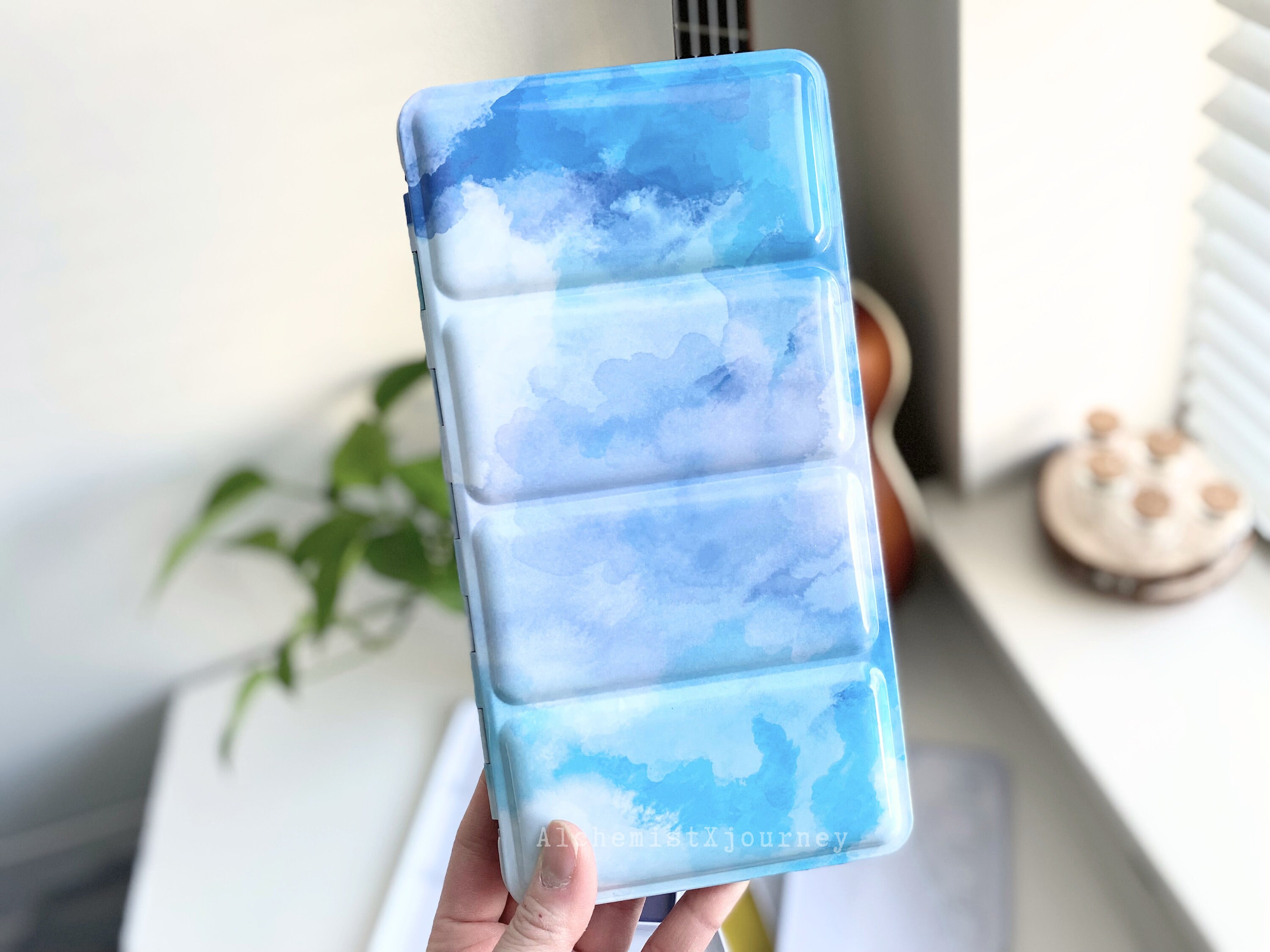 Metal Watercolor Tin Box, Watercolor Palette, Kuretake, Large, Travel ...