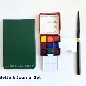 Mini Watercolor Palette, Compact, Portable Watercolour Paint Set ...