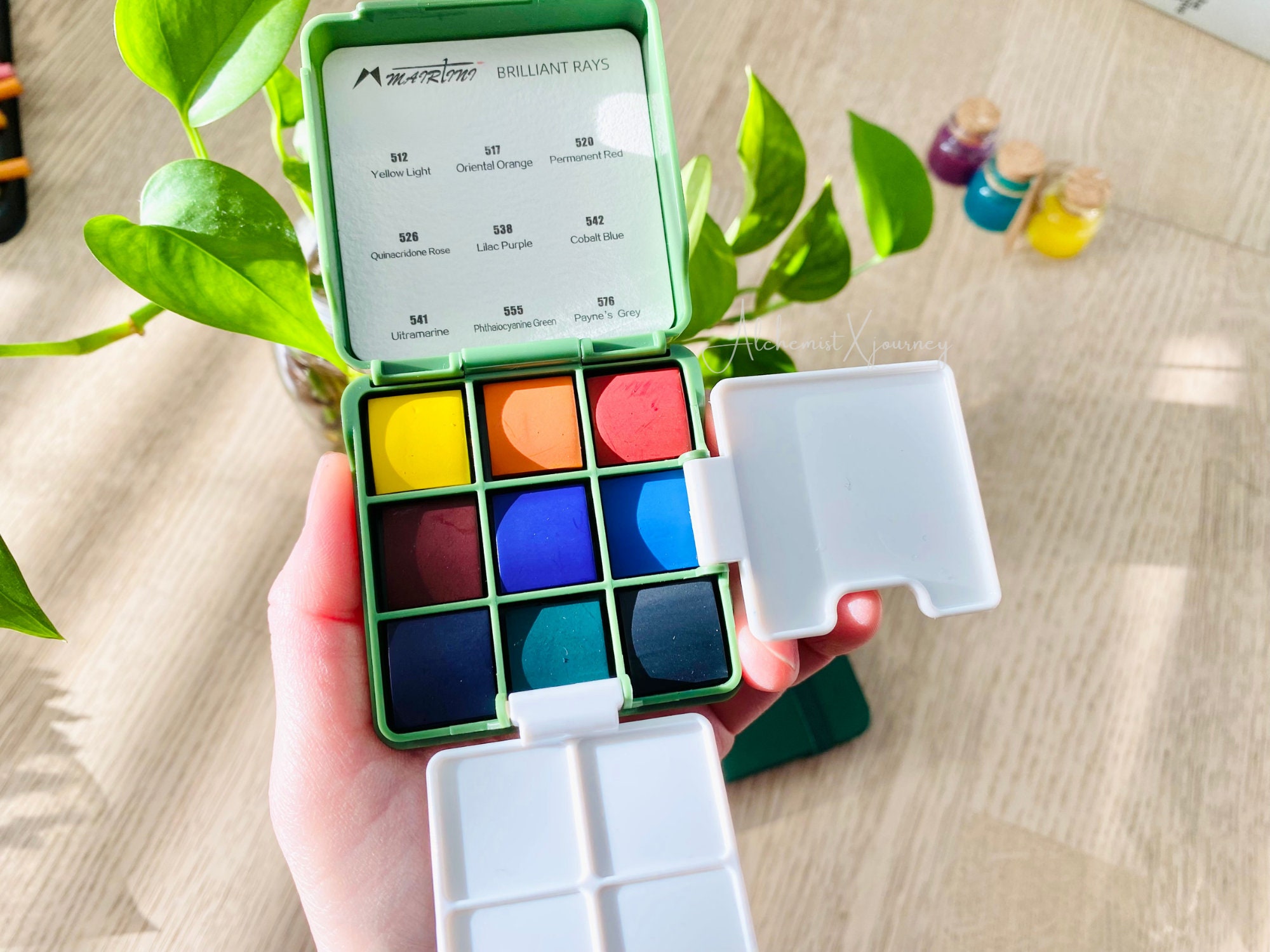 Mini Watercolor Palette, Compact, Portable Watercolour Paint Set ...