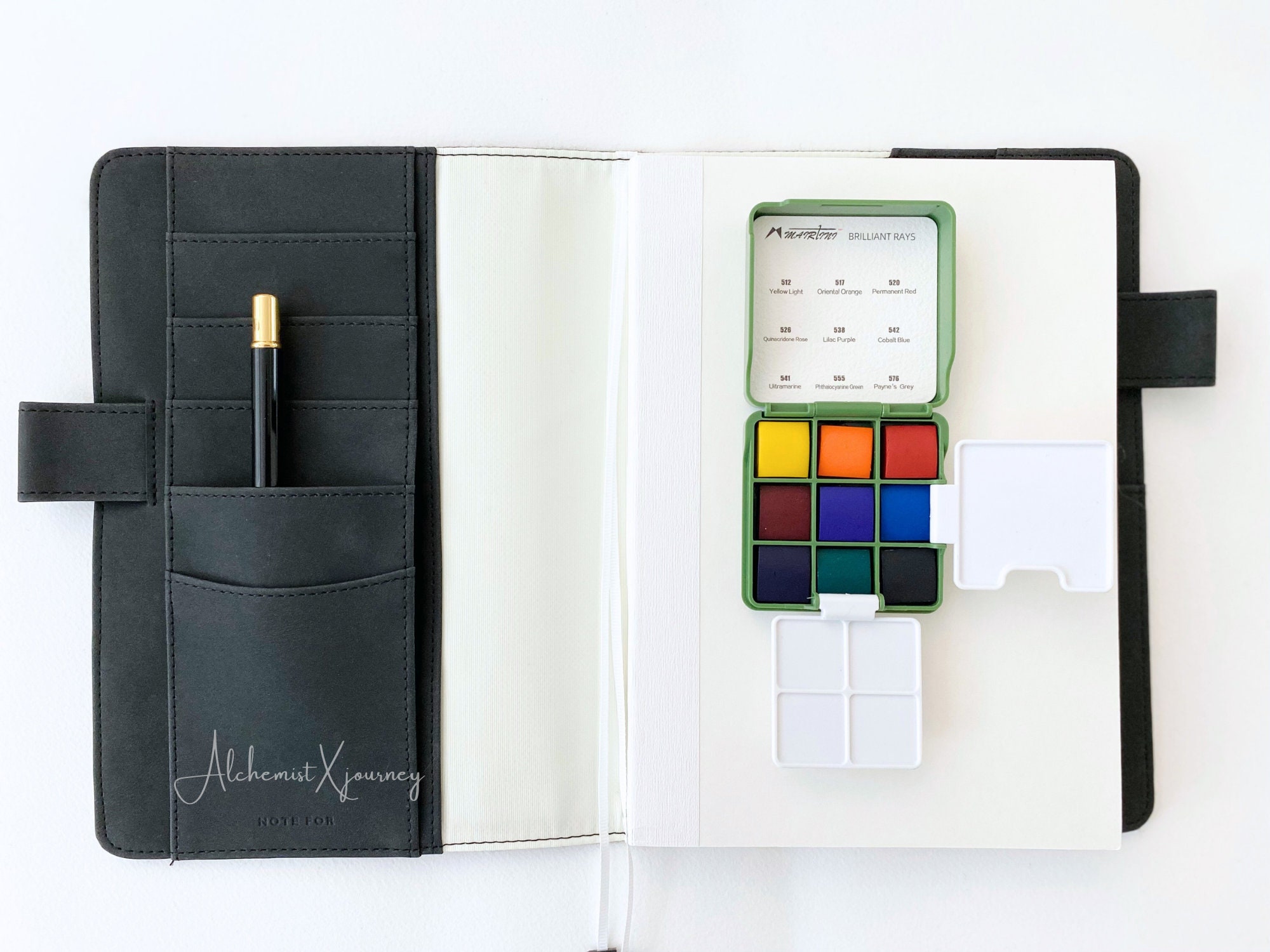 Mini Watercolor Palette, Compact, Portable Watercolour Paint Set ...