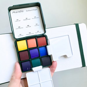 Mini Watercolor Palette, Compact, Portable Watercolour Paint Set ...