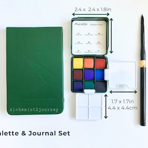 Mini Watercolor Palette, Compact, Portable Watercolour Paint Set ...