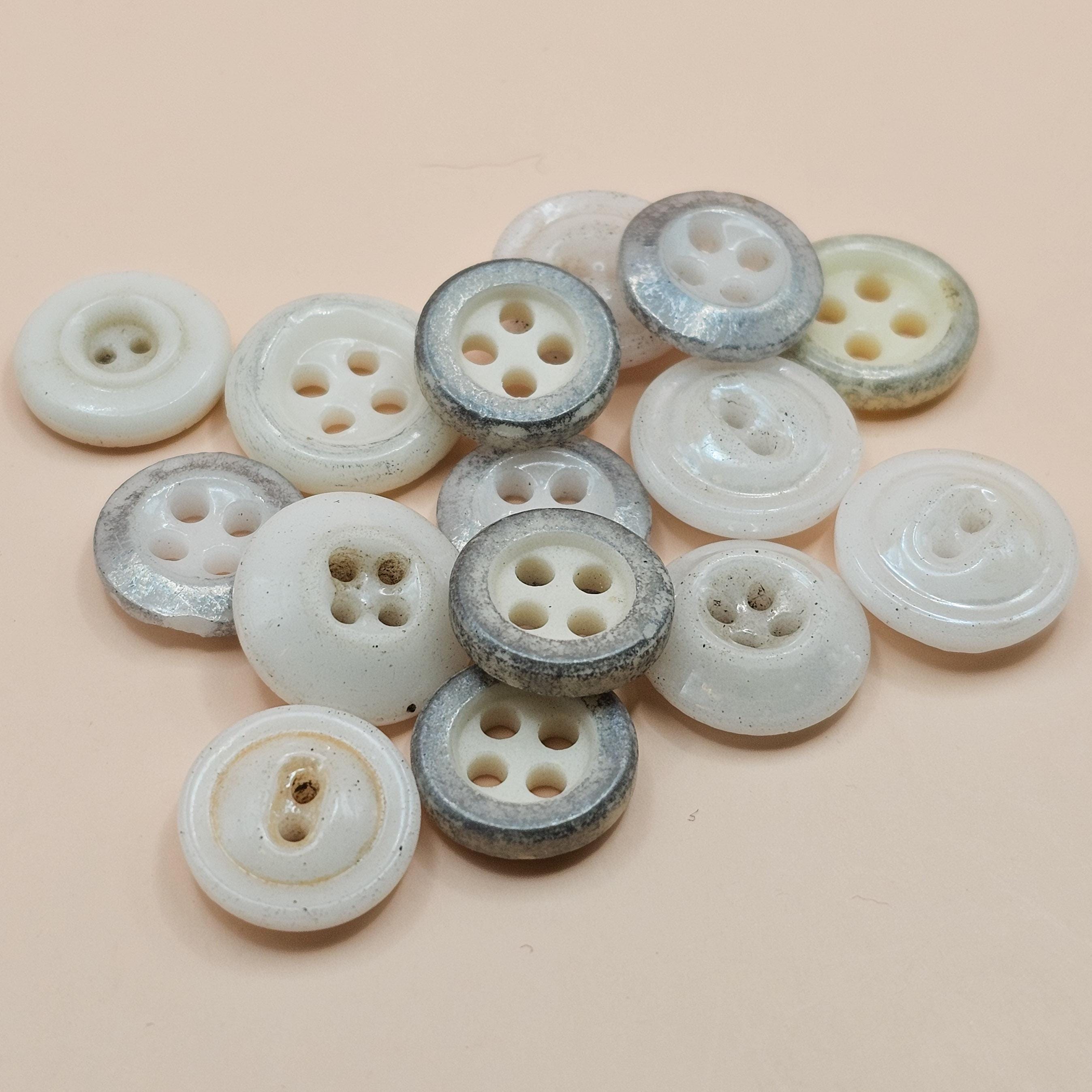 15 Vintage China Buttons - Etsy
