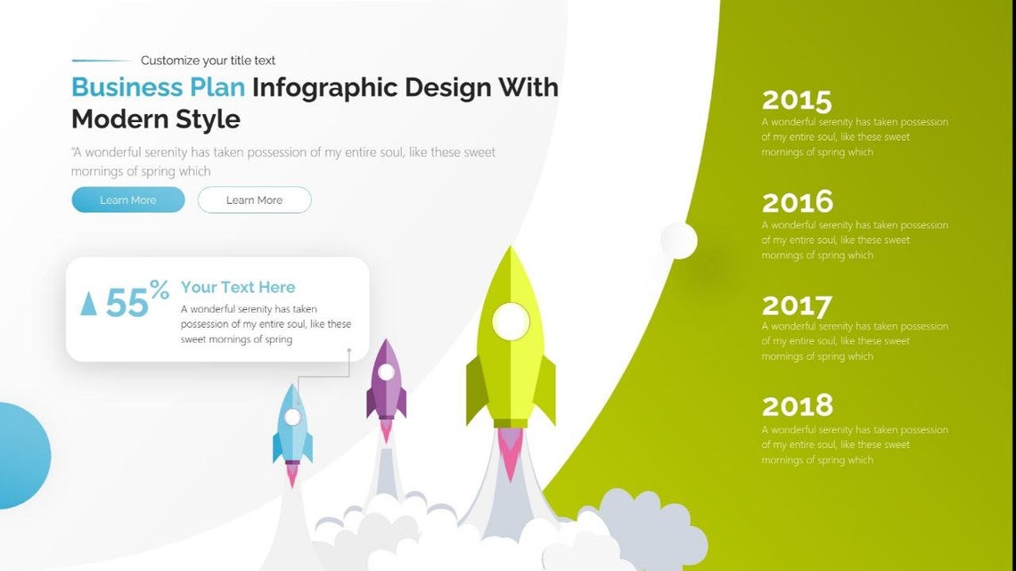Powerpoint Template Animated Infographic All in One - Etsy