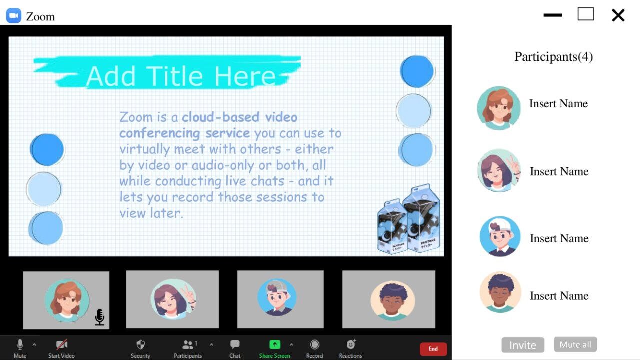 Powerpoint Template Zoom - Etsy