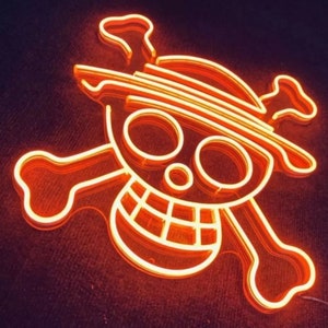 Create Your Custom One Piece Anime Neon Light Sign, Gear 5 Luffy Neon ...
