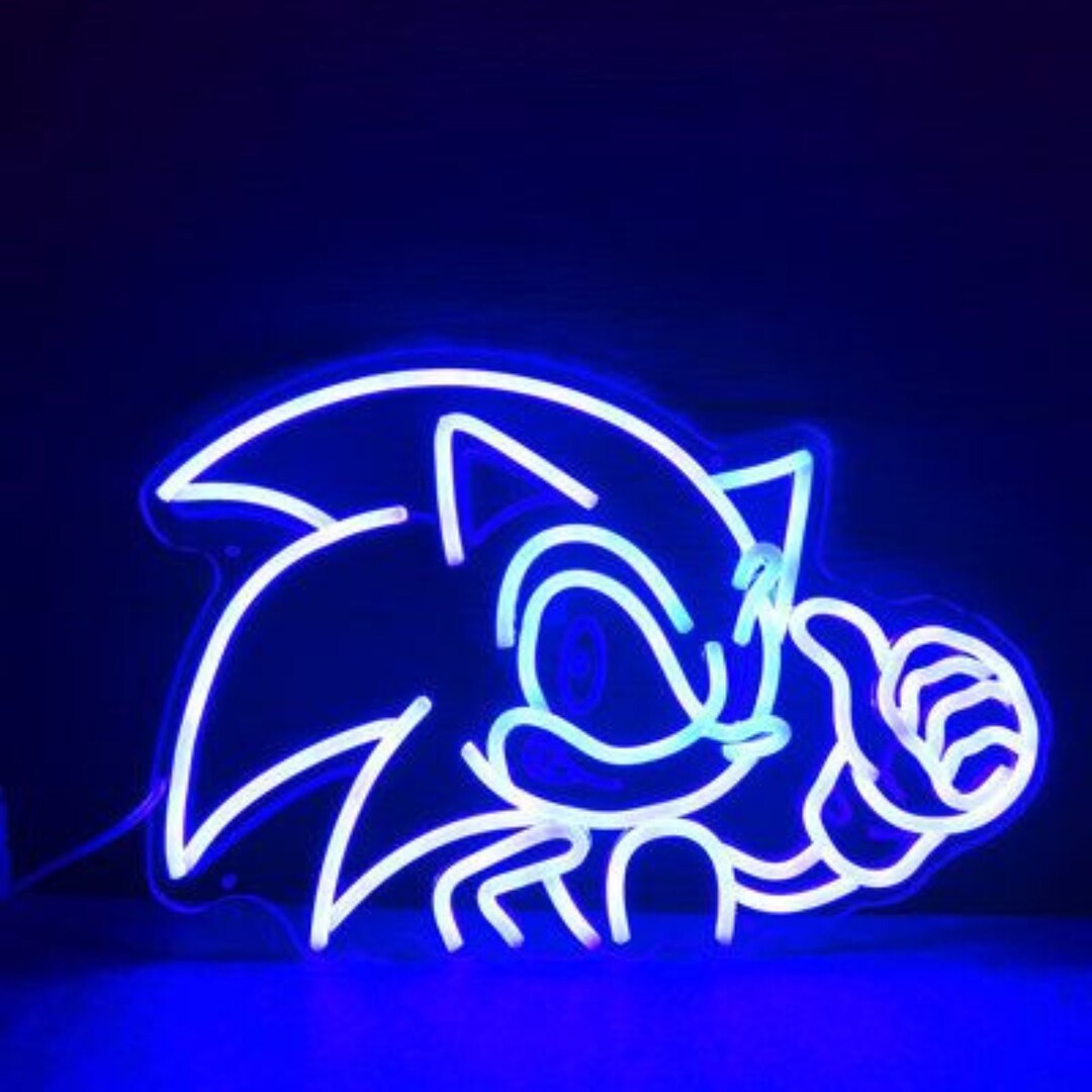 Custom Sonic the Hedgehog Neon Light Sign, Sonic Hedgehog Sign, Sonic ...