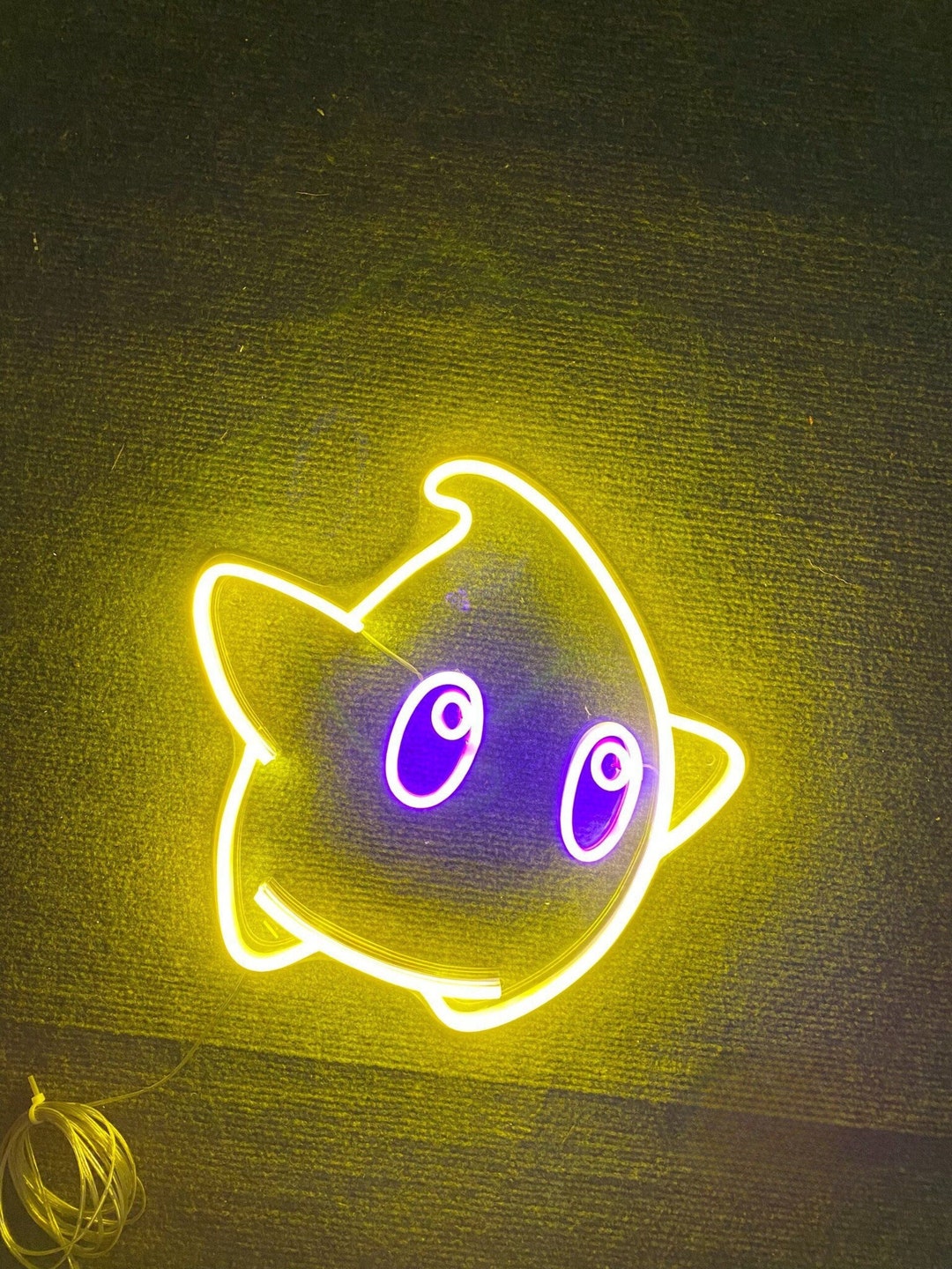 Create Your Custom Super Mario Bro's Neon Light Sign, Luma Mario Sign ...