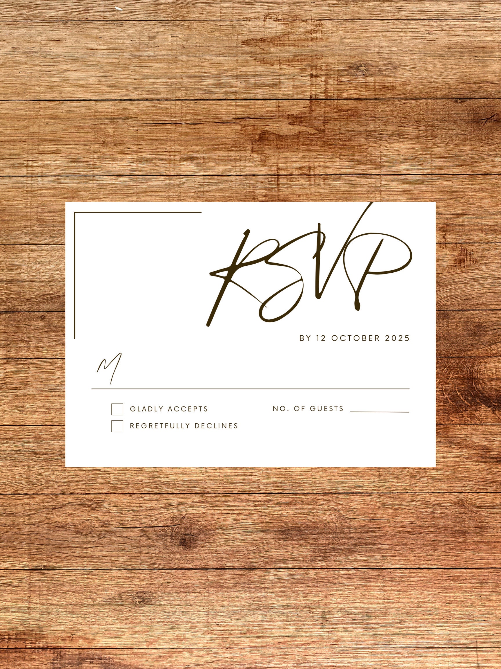 Digital Download Customizable RSVP Card - Etsy