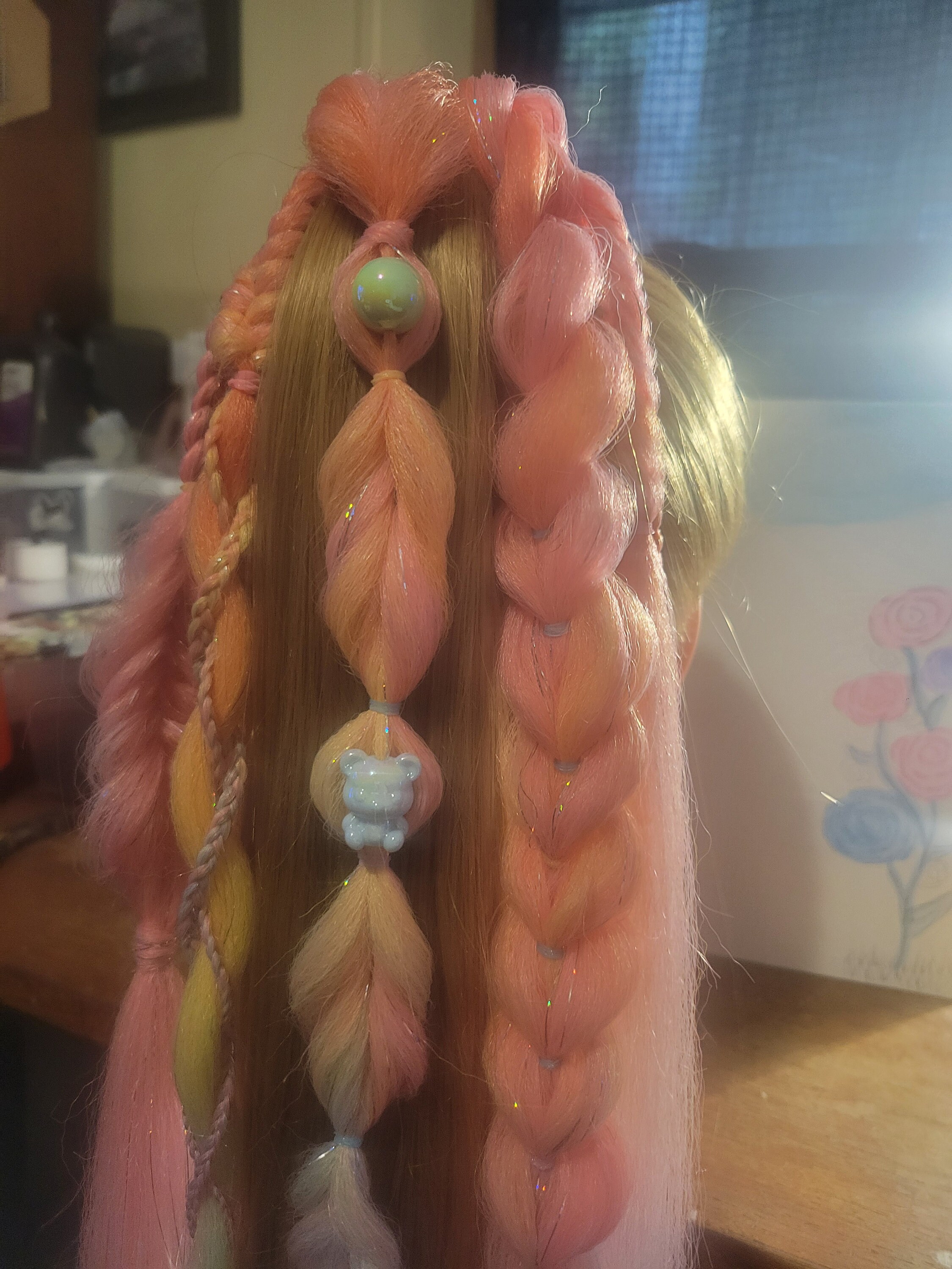 Mini Festival Rave Braids, Pigtail Braids, Festie Braids. - Etsy