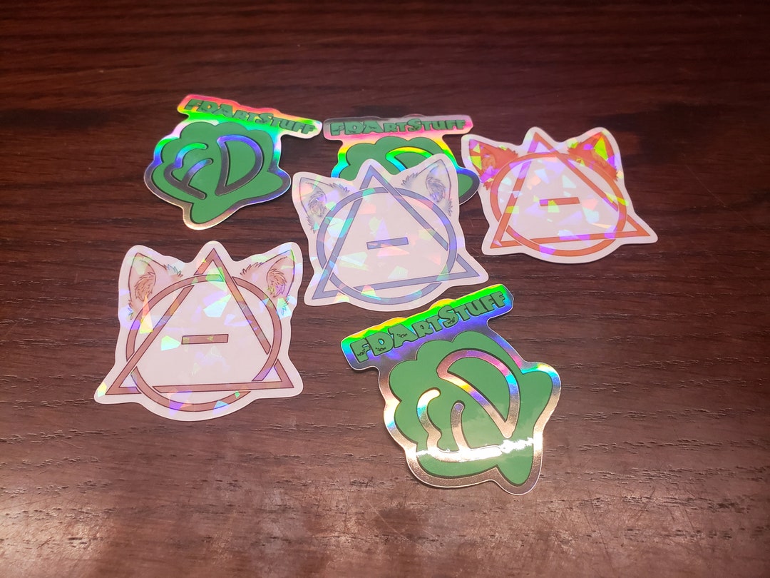 Holographic Fox Therian Thetadelta Sticker Pack Exclusive From the ...