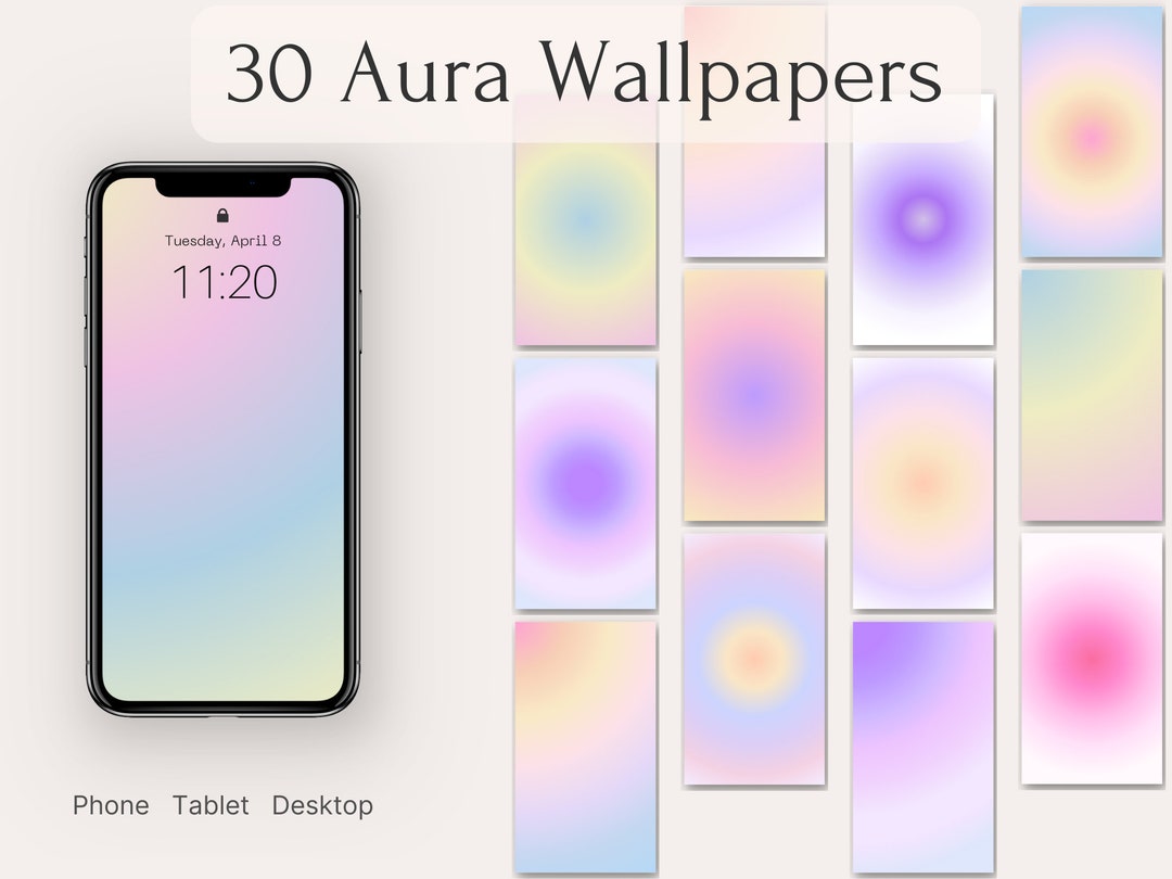 Aura Aesthetic Gradient Wallpapers, Pastel Backgrounds for Ios, High ...