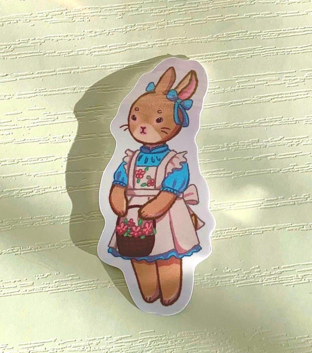 Cute Bunny Girl Sticker - Etsy