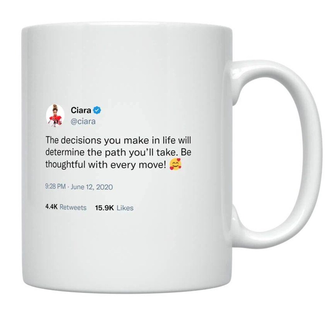 Ciara Decisions Determine Your Path in Life Mug - Etsy