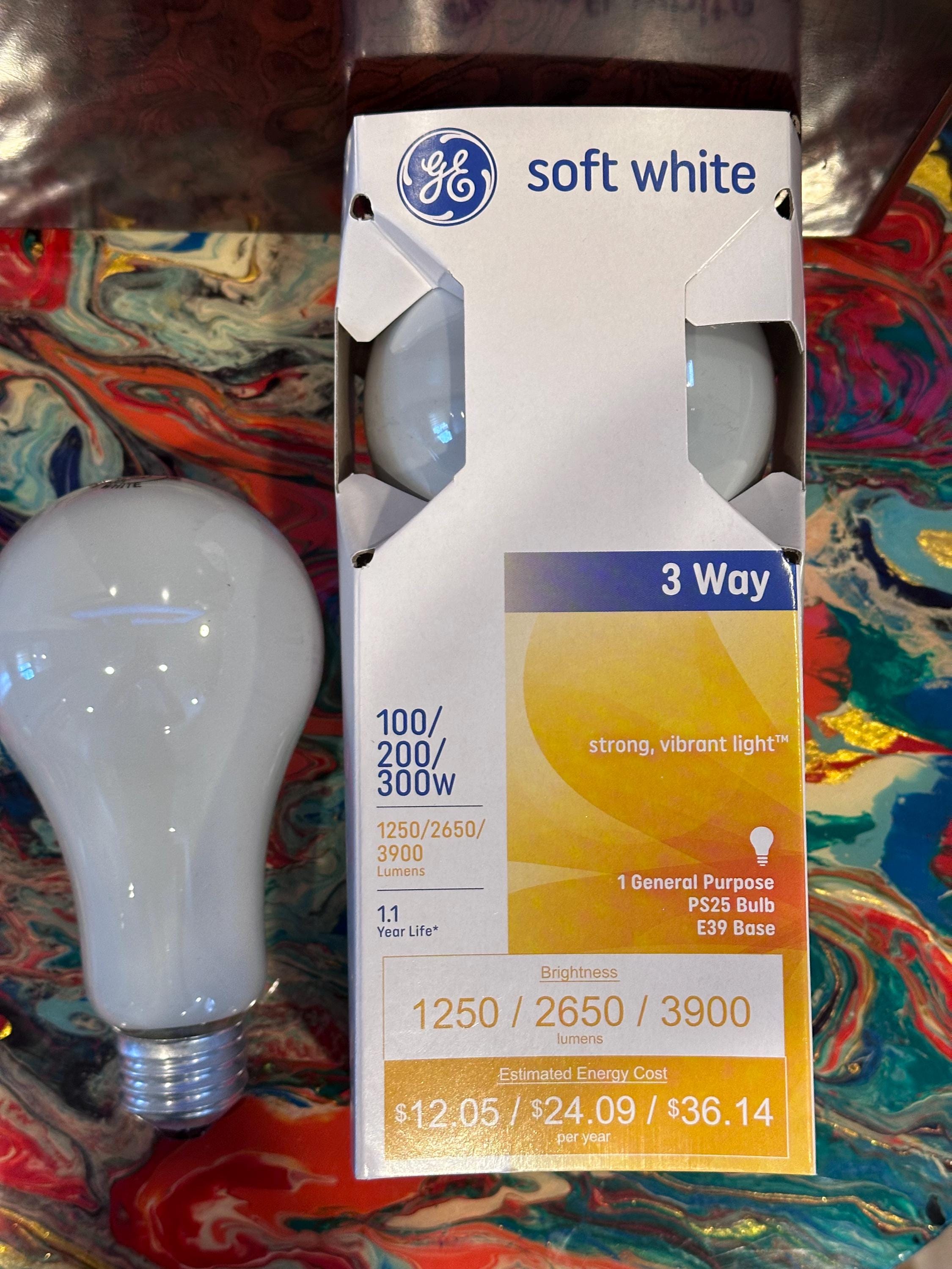 GE - Mogul-base - Soft White - 3 Way - 100/200/300W - E39 Base - PS25 Bulb - Etsy