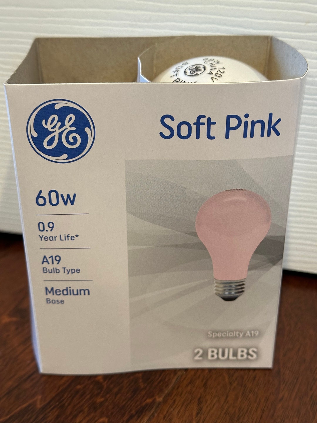 GE Lighting PINK 60 Watt Light Bulbs 1 Pack/2 Bulbs Discontinued - Etsy