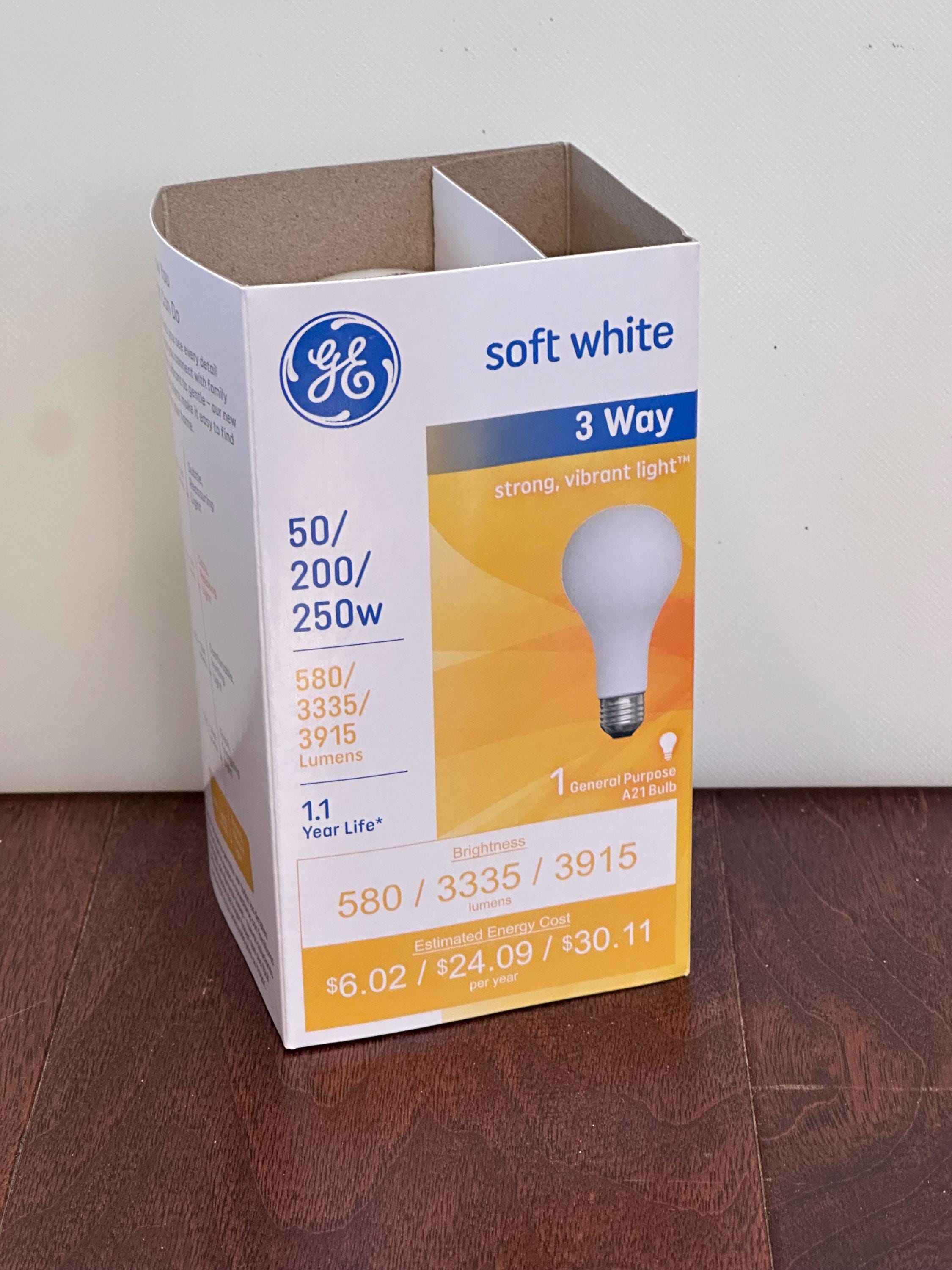 GE - 3 Way - Soft White - Light Bulbs - 50/200/250 Watts - A21 - Old ...