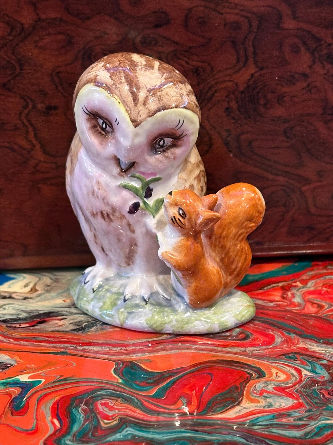 Vintage Beatrix Potter’s Old Mr. Brown Beswick F. Warne Owl & Squirrel ...