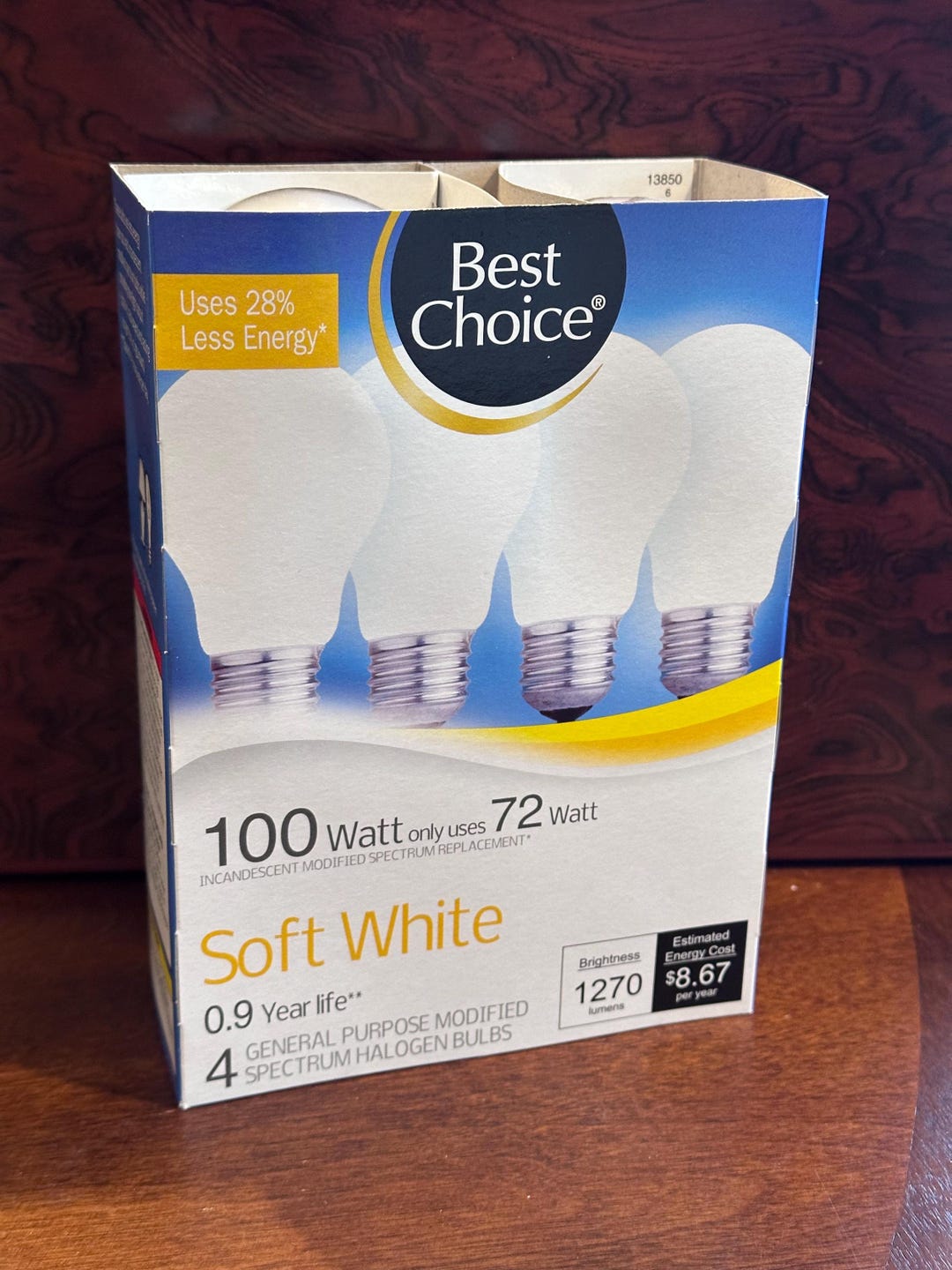 Best Choice - Soft White - 100 Watt (uses 72w) Halogen - A19/medium ...