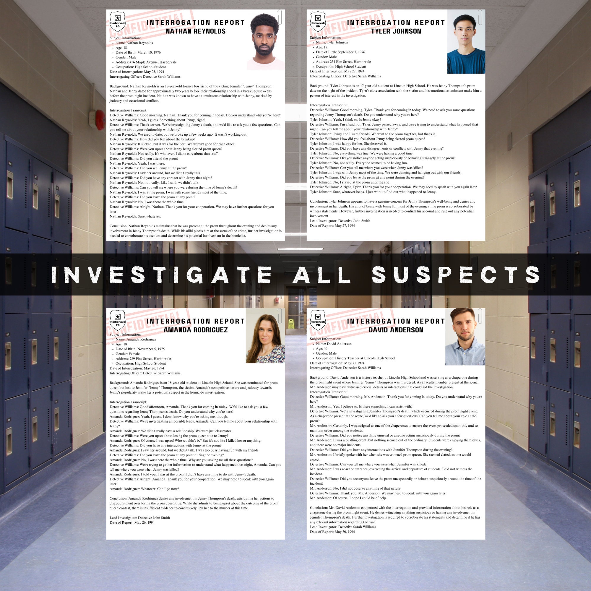 Printable Murder Mystery Case File | Mystery Date Night | Detective ...