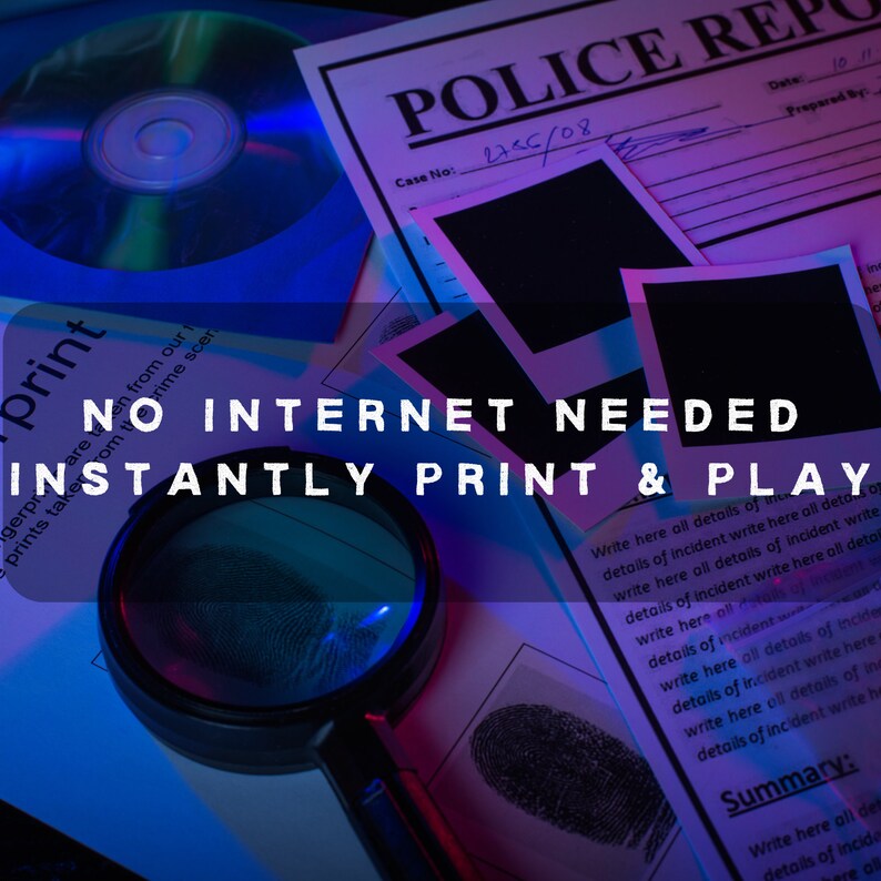 Printable Murder Mystery Case File 2 Pack Murder Mystery Digital ...