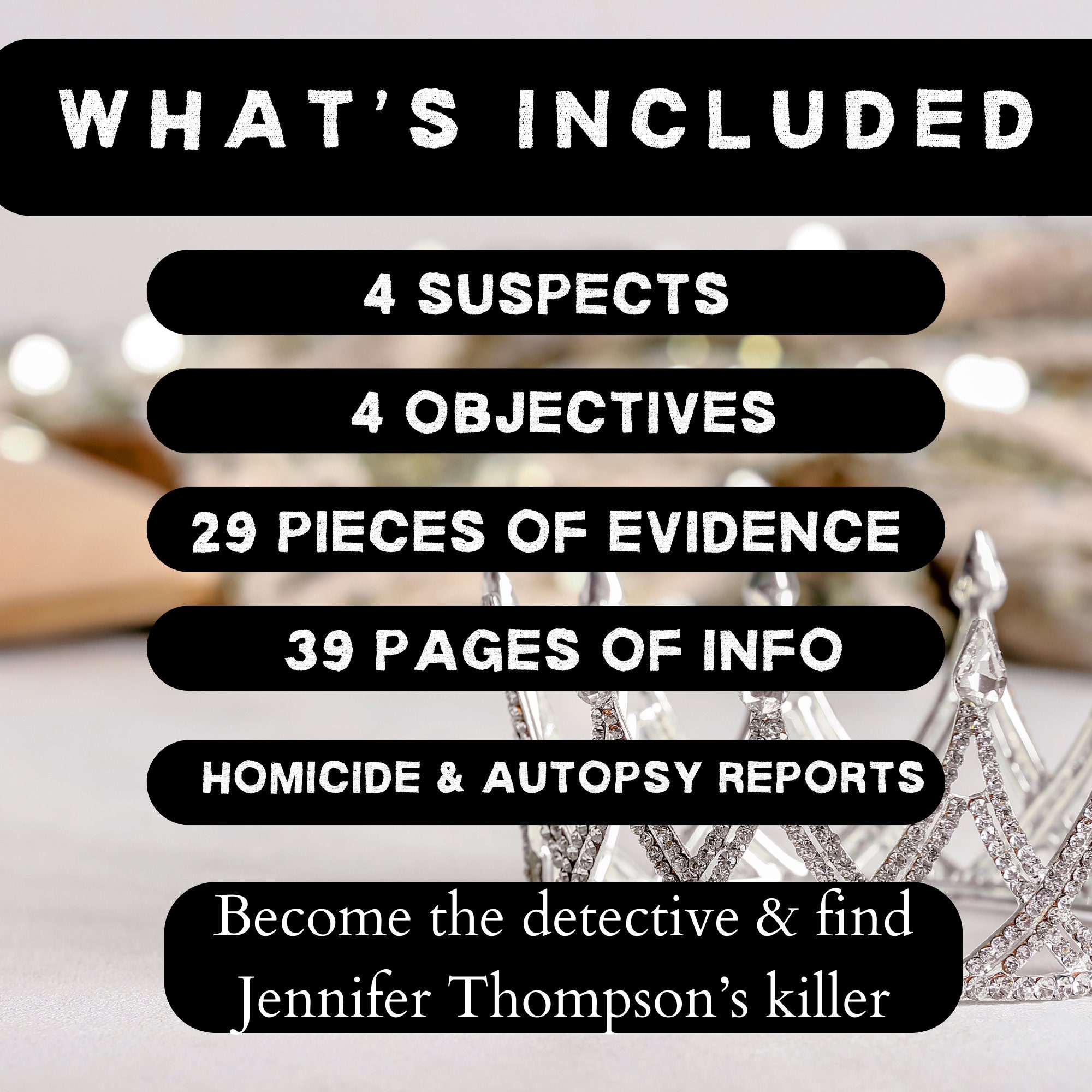 Printable Murder Mystery Case File | Mystery Date Night | Detective ...