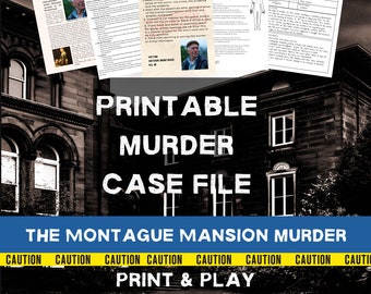 Printable Murder Mystery Case File Digital Download, Detective True ...