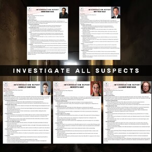 Printable Murder Mystery Case File Mystery Date Night Detective True ...