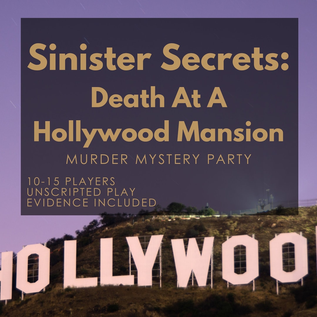 Hollywood Girls Night Mystery Party | Murder Mystery Game | 10-15 ...