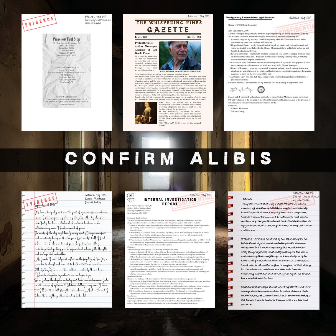 Printable Murder Mystery Case File | Mystery Date Night | Detective ...